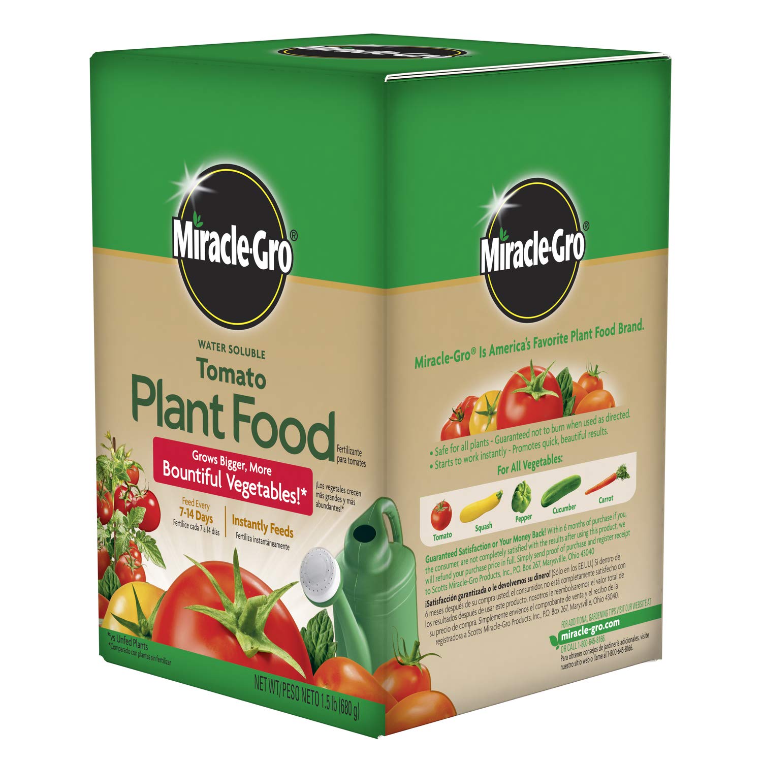 Miracle-Gro 2000422 Tomato Plant Food Tomato Fertilizer (6 Pack), 1.5 lb