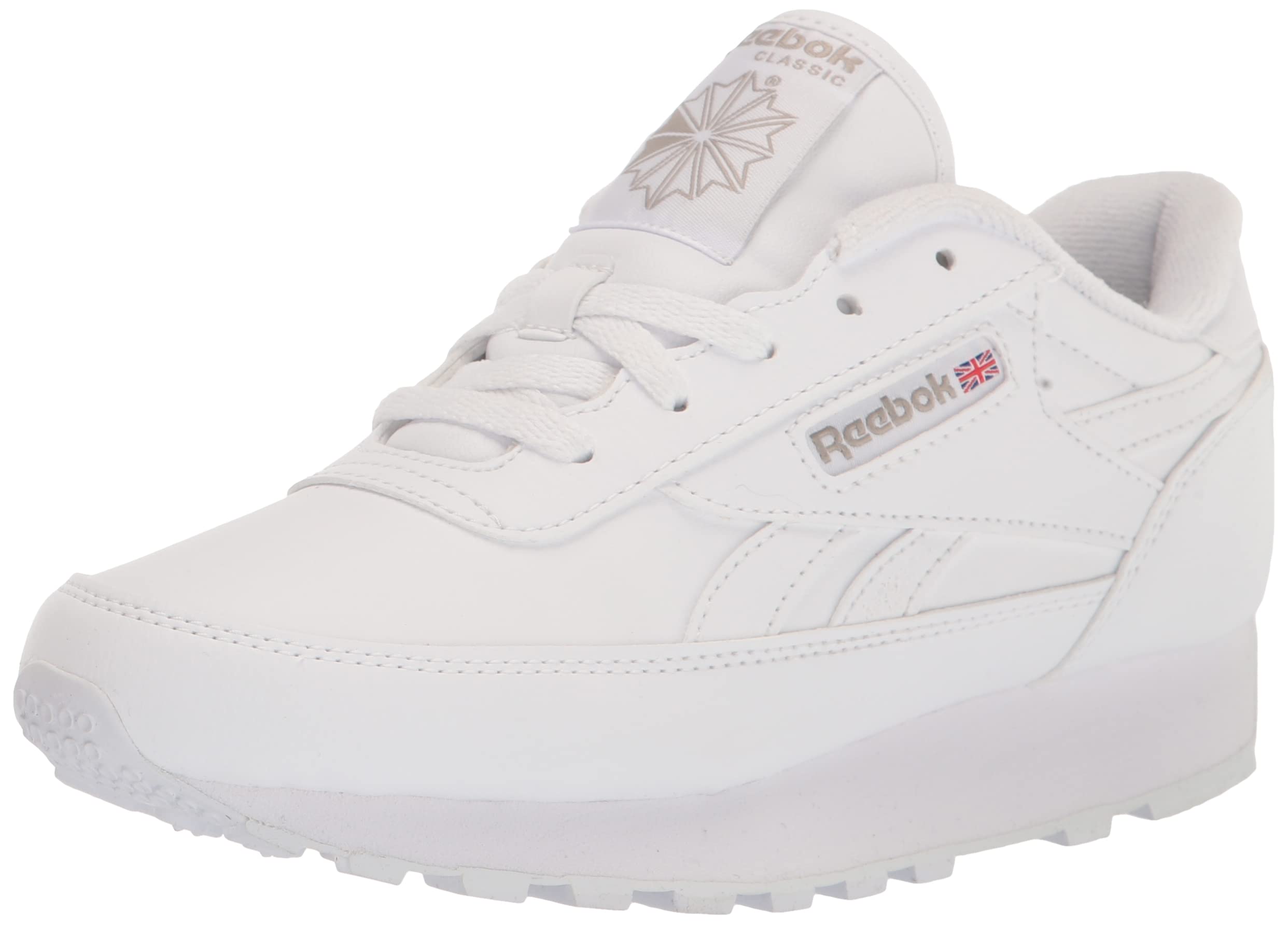 Reebok Men's Classic Renaissance Sneakerr, White/Steel, 10.5 US