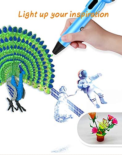 PCL Filament for 3D Pen 20 Colors/320 Ft - Low Temperature of 158°F(70°C) 1.75mm PCL 3D Drawing Pen Filament Refills - High-Precision Diameter,Non-Toxic,Non-Clogging,No Mess 3D Printing Pen Filament…