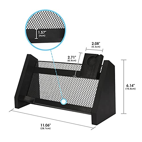 J JACKCUBE DESIGN Wood Phone Docking Station Stand, Key, Tablet, Watch, Airpods and Wallet Desk Holder Display Organizer for Men Anniversary Fathers Day MK635A