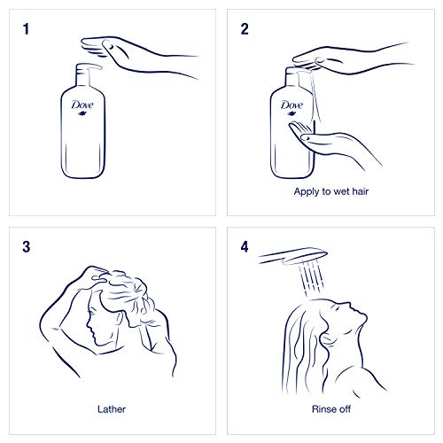 Dove Shampoo for Fine Hair Oxygen Moisture weightless hair care system for 95% more volume in flat hair 12 oz
