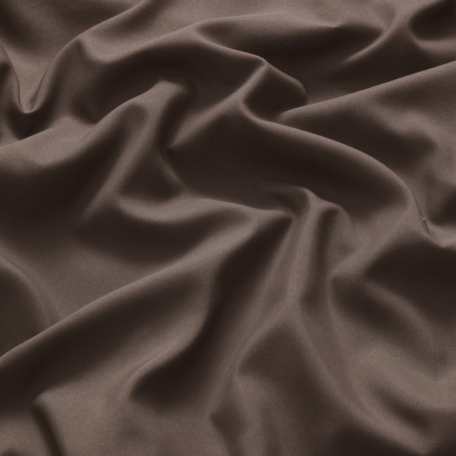 Nestl Brown Microfiber Queen Pillow Cases Set of 2, 20x30 Inches