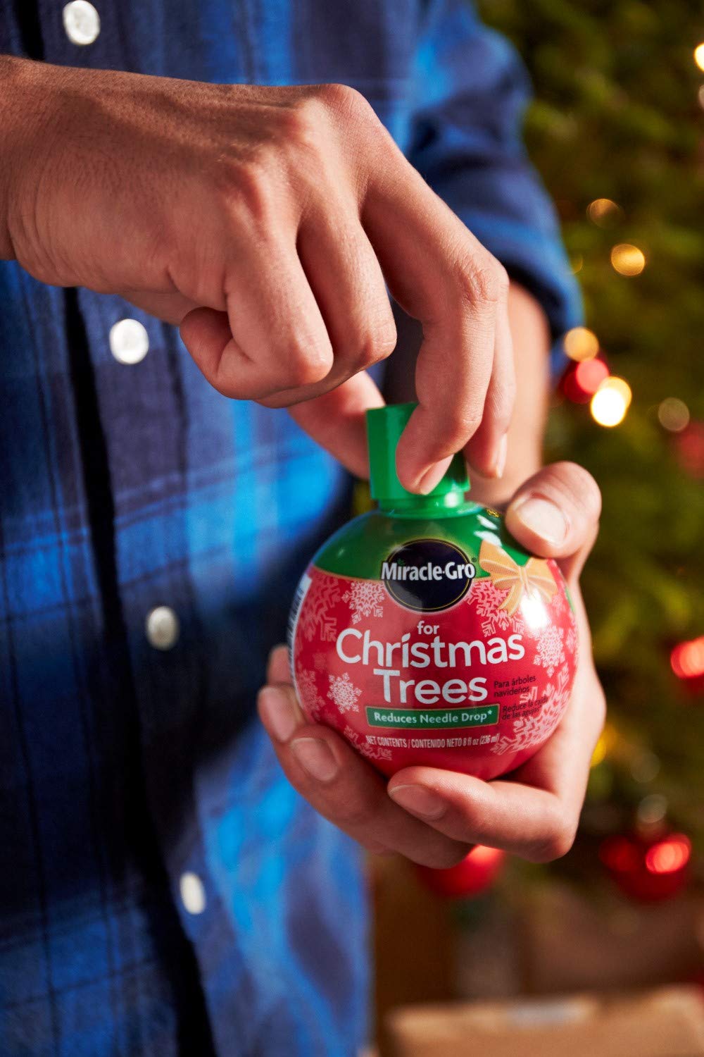 Miracle-Gro for Christmas Tree Plant Food, Hydrates Trees and Keeps Christmas Trees Green All Holiday Season, 12 Pack