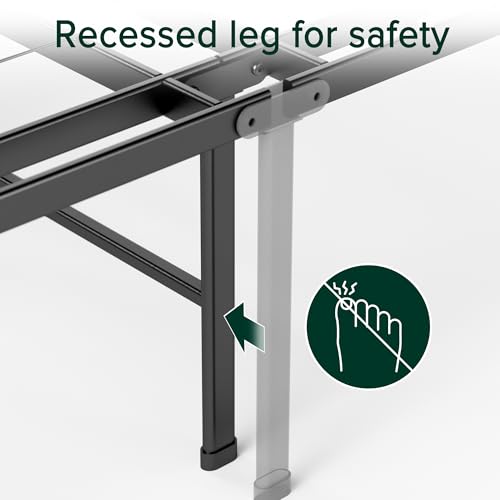 ZINUS SmartBase Heavy Duty Mattress Foundation, 14 Inch Metal Platform Bed Frame, No Box Spring Needed, Sturdy Steel Frame, Underbed Storage, Twin