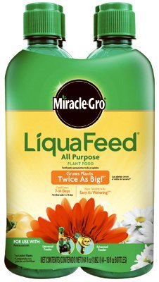 Miracle Gro 1004325 16 Oz LiquaFeed Plant Food Refill Bottles 12-4-8 4 Count