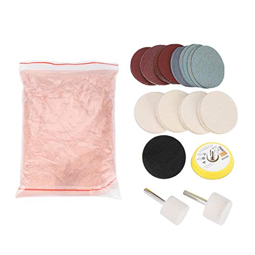 Voluxe Glass Polishing Kit, Light Weight Upgraded Glass Scratch Removal, Easy to Use Car Windshields for Windows Mirrors