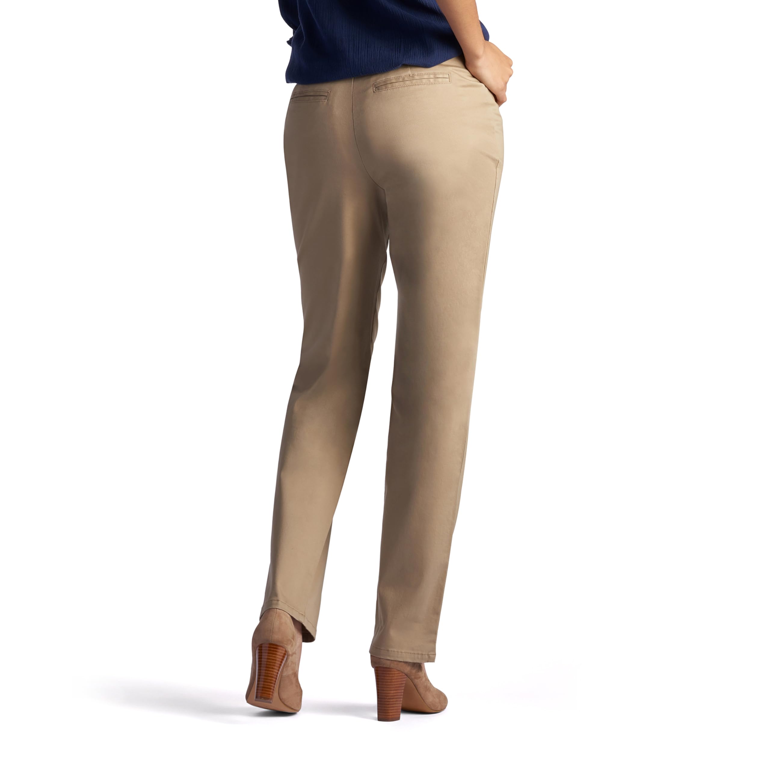Lee Women's Relaxed Fit All Day Straight Leg Pant Flax 16