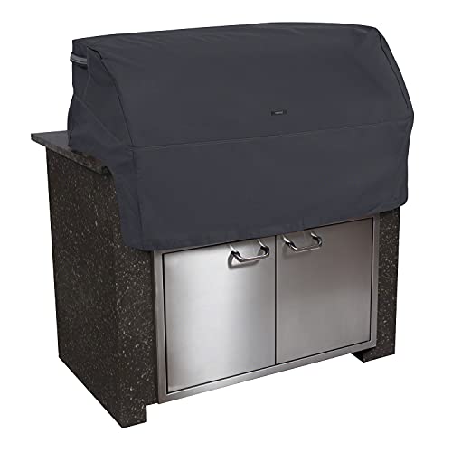 Classic Accessories Ravenna Water-Resistant 37 Inch Built-In BBQ Grill Top Cover, Black, Grill Cover, Grill Cover for Outdoor Grill, BBQ Cover