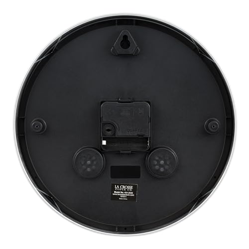 La Crosse Clock 404-2626 10-in. Nash Analog Quartz Wall Clock