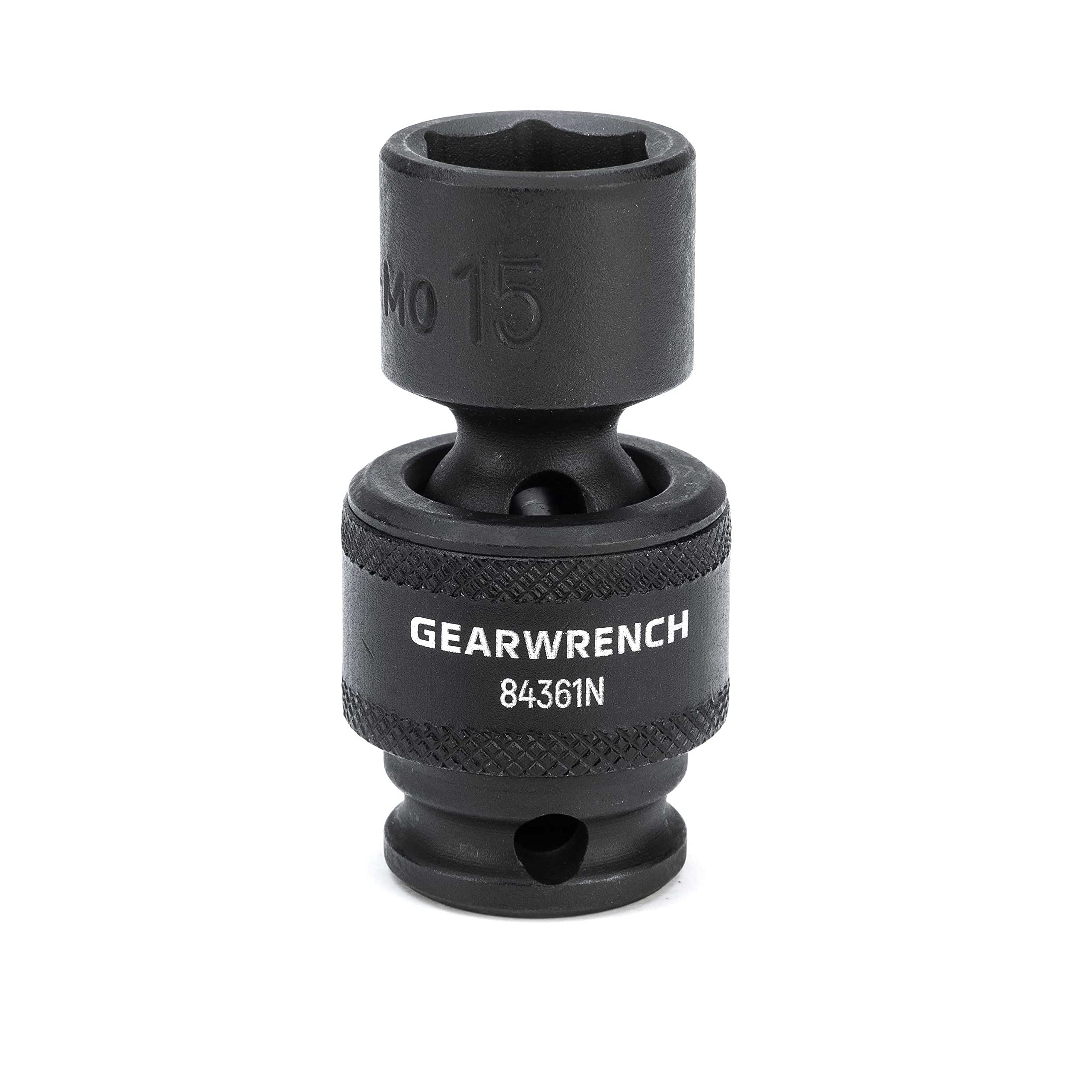 GEARWRENCH 3/8" Drive Standard Universal Impact Metric Socket 15mm, 6 Point - 84361N