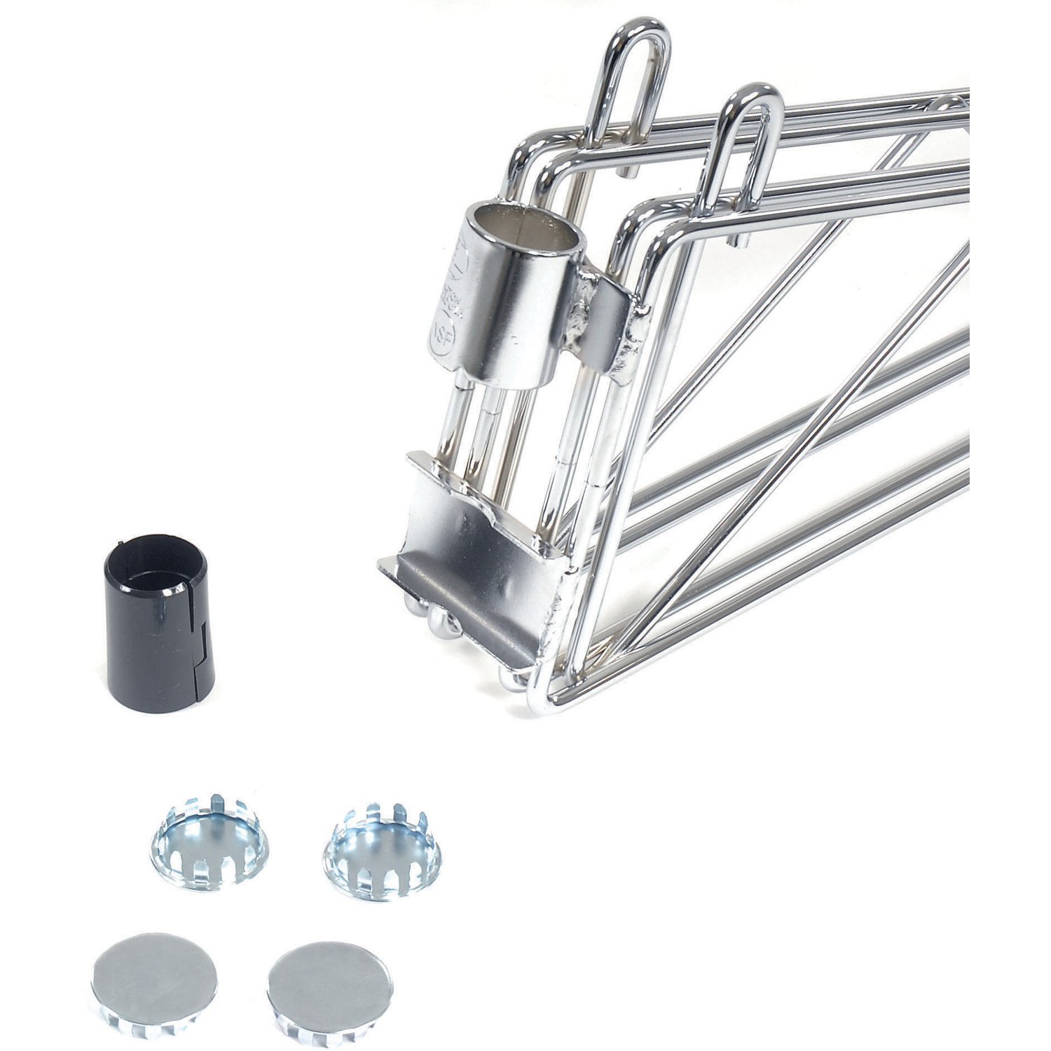 Nexel 14" Adjustable Single Wire Shelf Bracket, Chrome Finish
