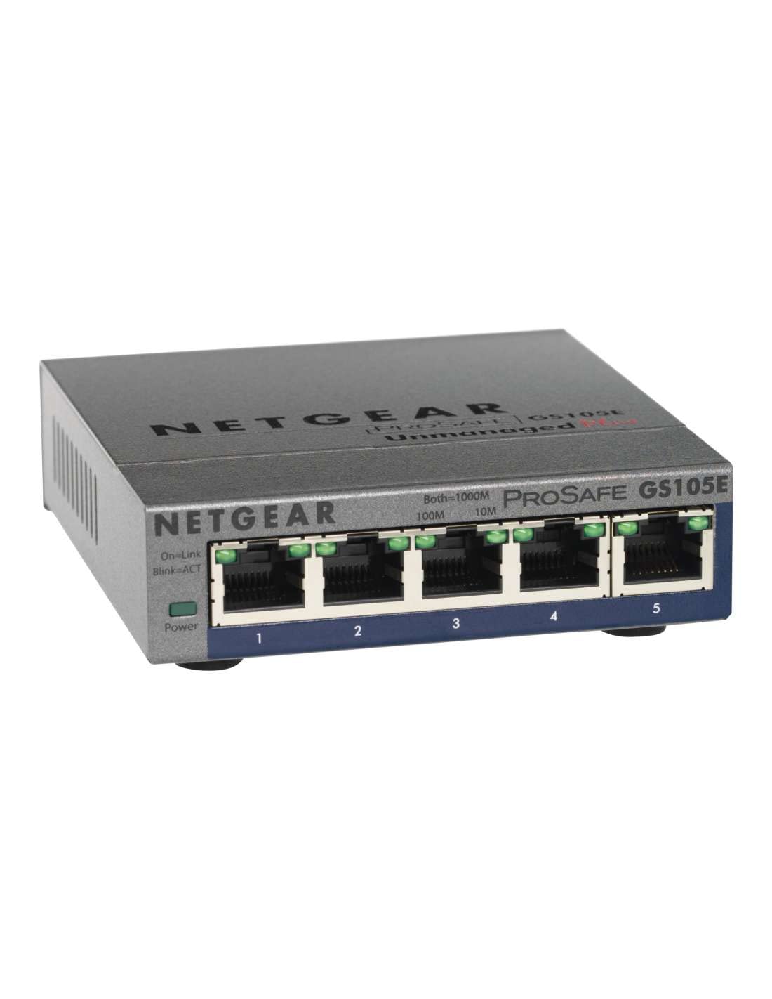 Netgear GS105E-200PES Unmanaged network switch L2/L3 Gigabit Ethernet (10/100/1000) Grey