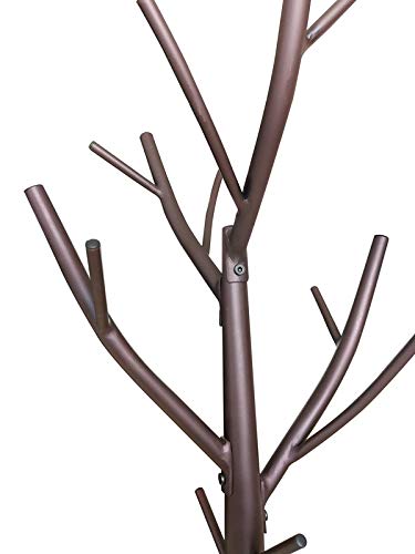 Kings Brand Furniture - Metal Hall Tree Freestanding Coat & Hat Rack with Branches, Bronze