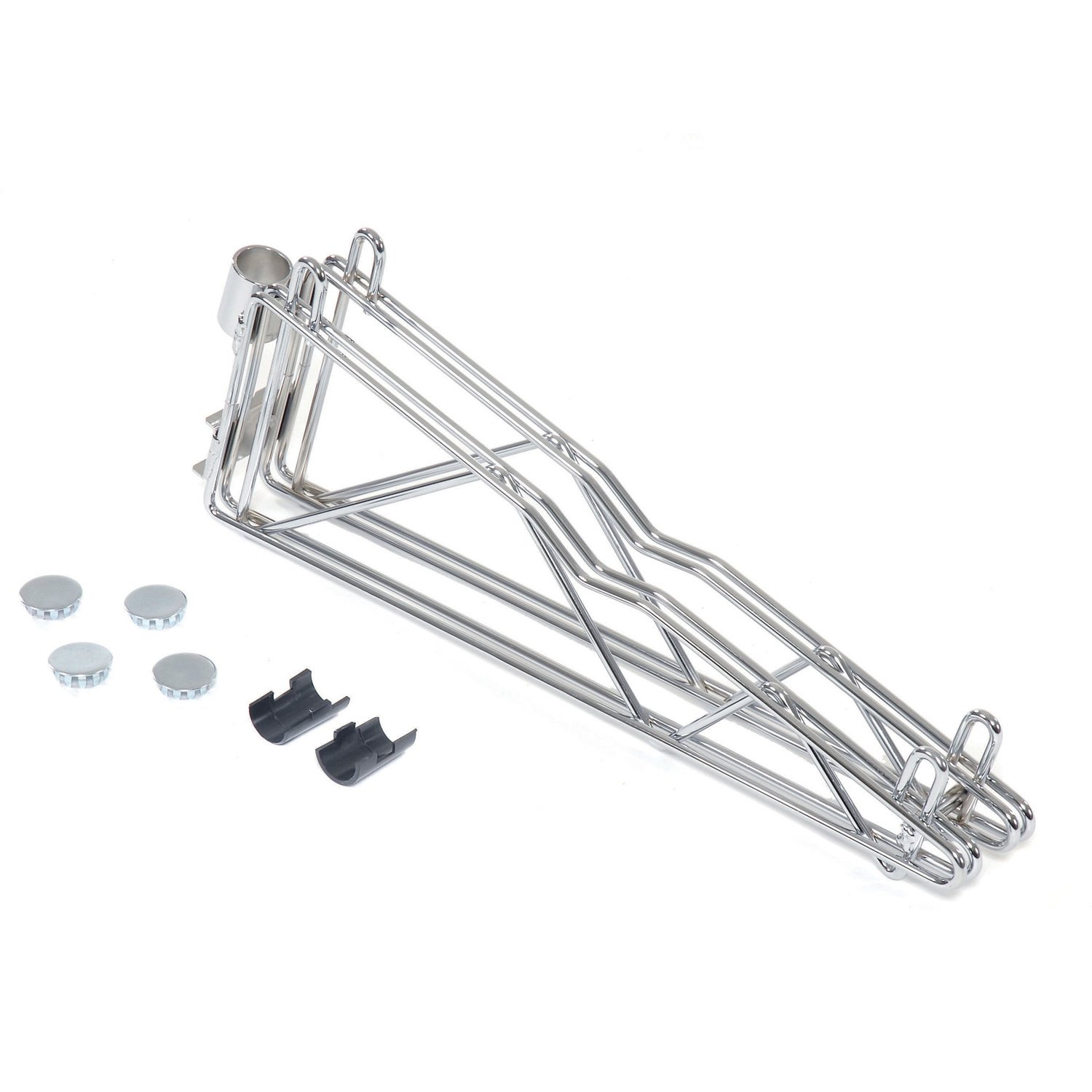 Nexel 14" Adjustable Single Wire Shelf Bracket, Chrome Finish