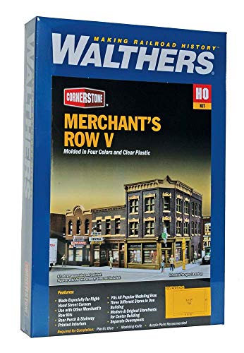 Walthers Cornerstone HO Scale Model Merchant's Row V Large