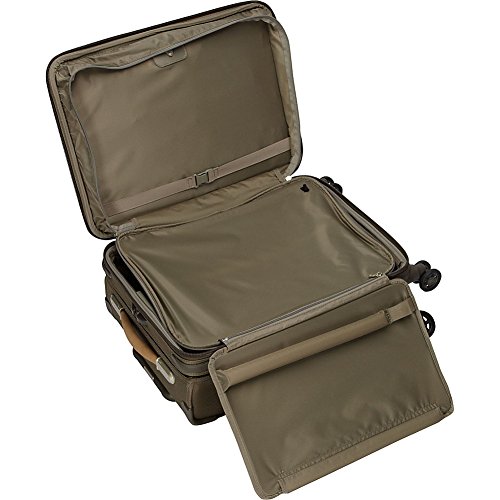 Briggs & Riley Baseline 22 inch Softside Carry On Luggage with Spinner Wheels 22 x 14 x 9. Expandable Suitcase with Compression Packing System, Black