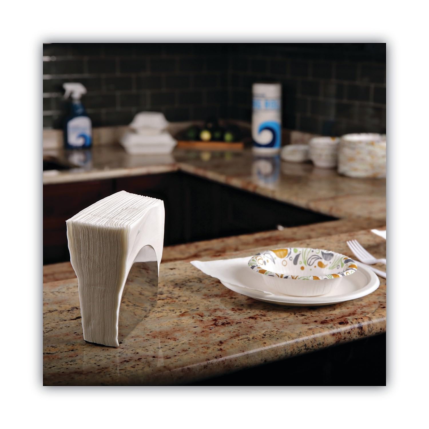 Boardwalk BWK8310 12 in. x 12 in. 1-Ply 1/4-Fold Lunch Napkins - White (6000/Carton)