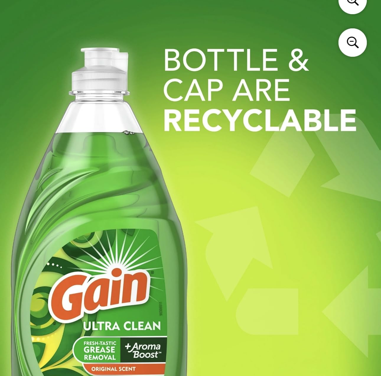 Gain Ultra Dishwashing Liquid - 8 Ounce - Original - 2 pk