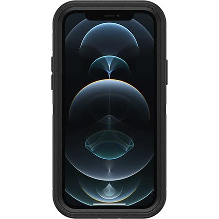 OtterBox Defender Series Rugged Case for Apple iPhone 12 & iPhone 12 Pro - Black (with Microbial Defense)