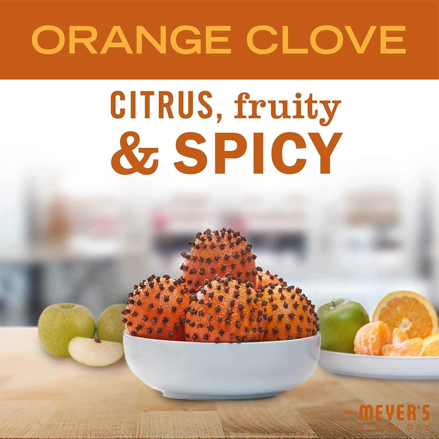 Mrs. Meyer’s 17430 Clean Day Orange Clove Liquid Dish Soap