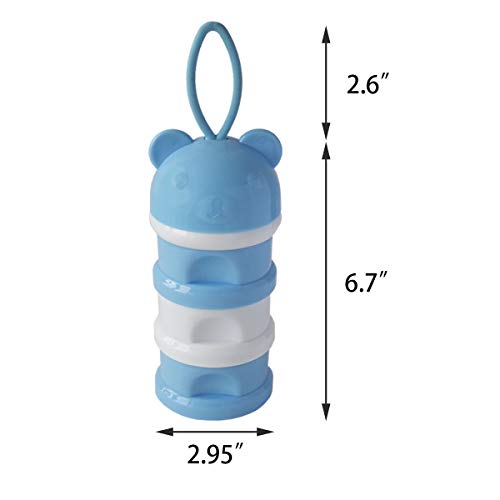 Portable Bird Feeder Cups Bird Food Water Treat Box Parrot Food Storage Container,Pet Travel Feeder(Blue)