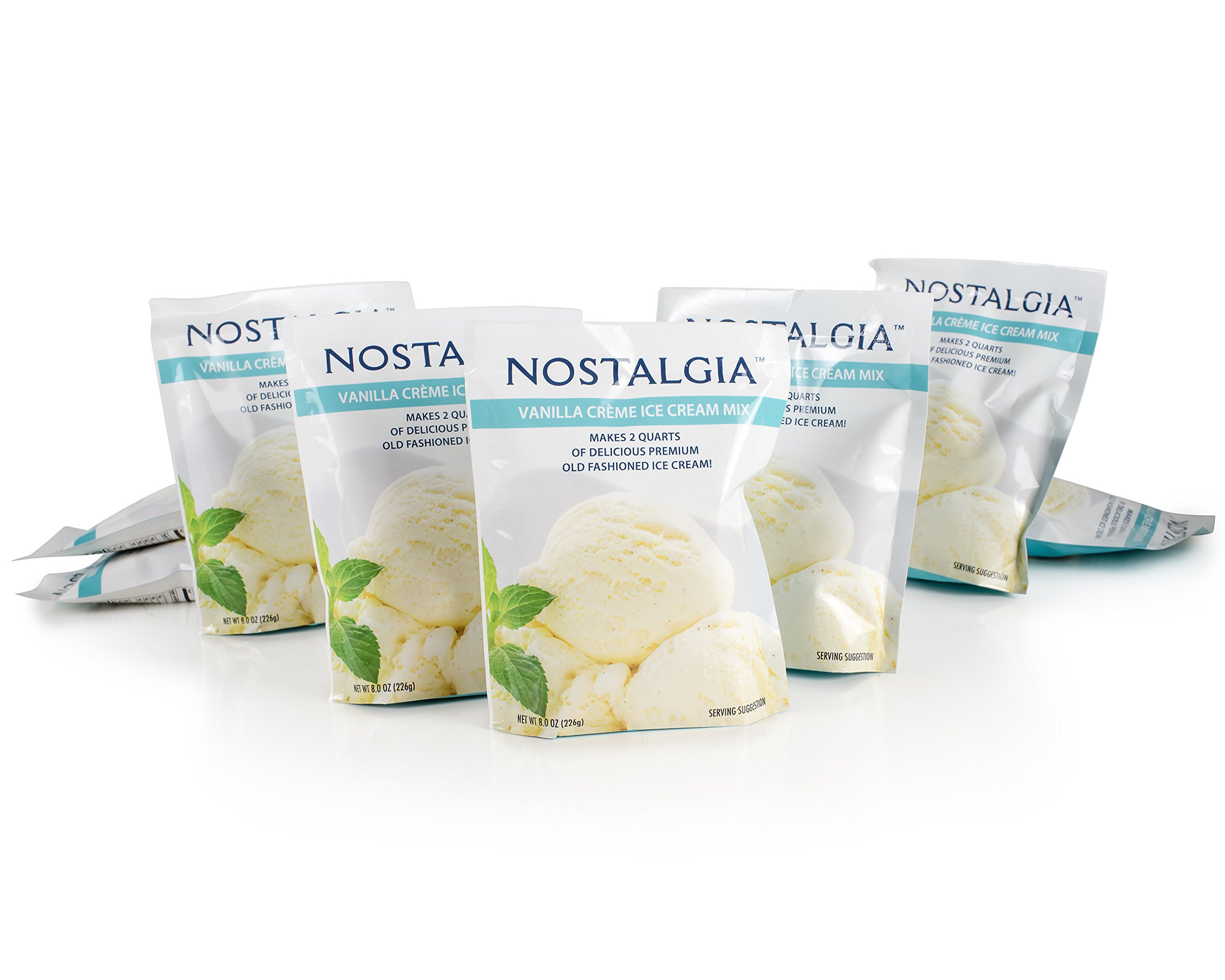 Nostalgia Premium Ice Cream Mix, 8 (8-Ounce) Packs, Makes 16 Quarts Total