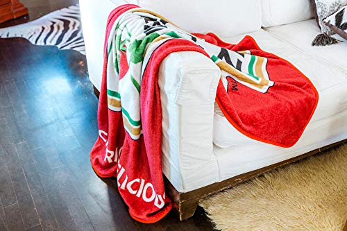 Heinz Ketchup Logo Plush Throw Blanket | Cozy Sherpa Wrap Covering for Sofa, Bed | Super Soft Lightweight Fleece Blanket | Geeky Home Decor | 45 x 60 Inches