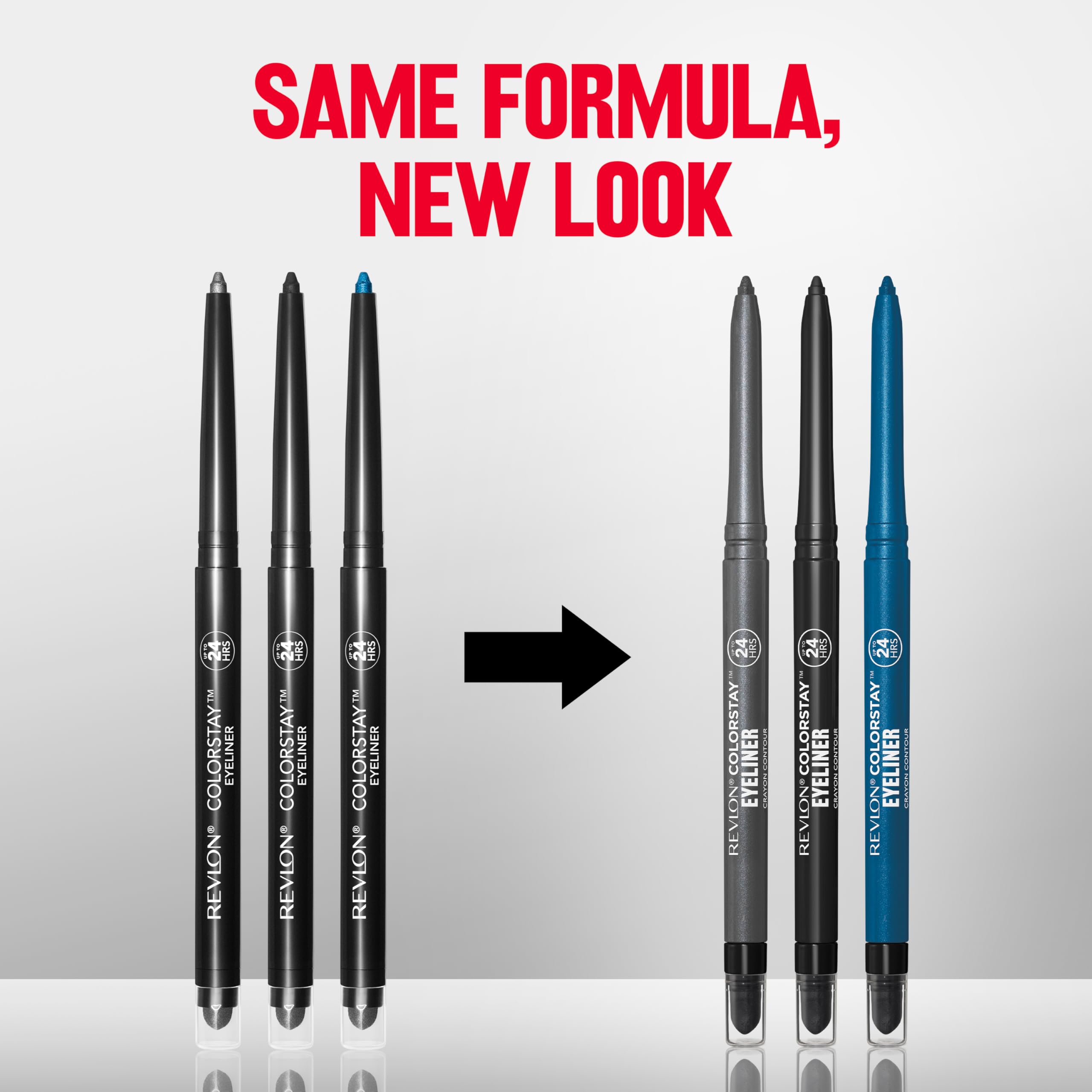 Revlon ColorStay Pencil Eyeliner with Built-in Sharpener, Waterproof, Smudgeproof, Longwearing Eye Makeup with Ultra-Fine Tip, Sapphire, 0.028 oz