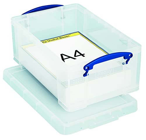 Really Useful Plastic Storage Box 9 Litre Clear