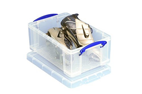 Really Useful Plastic Storage Box 9 Litre Clear