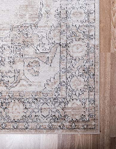 Rugs.com Oregon Collection Rug β 9' x 12' Ivory Low-Pile Rug Perfect for Living Rooms, Large Dining Rooms, Open Floorplans
