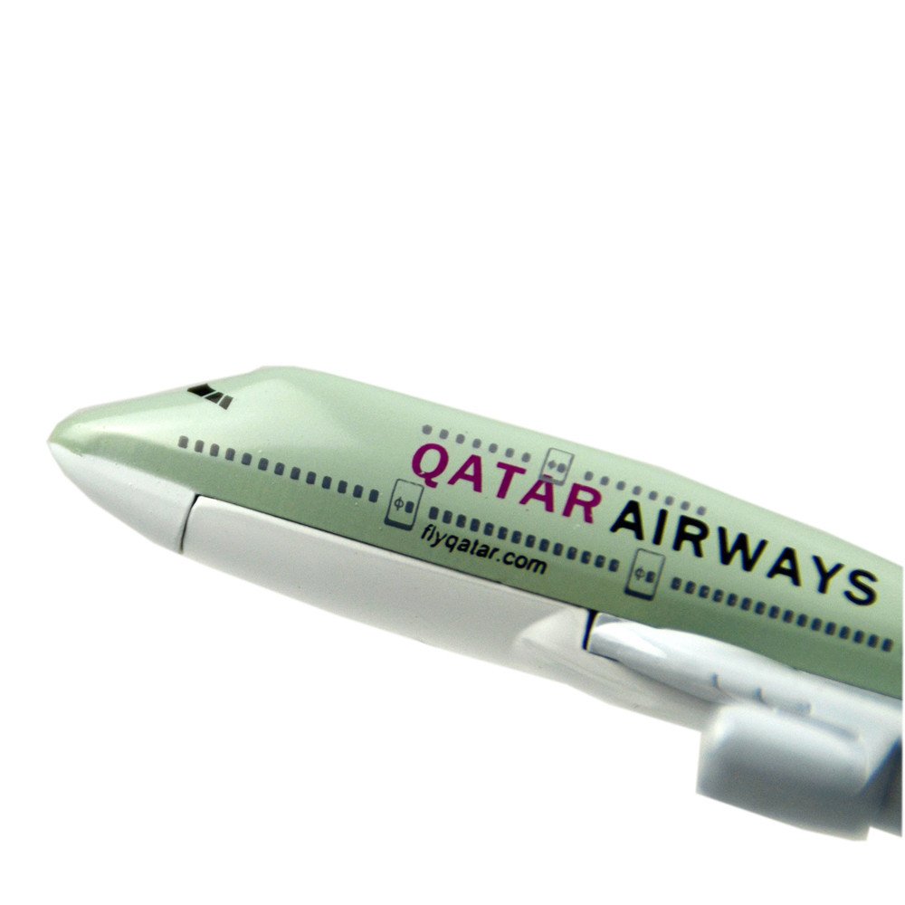 24-Hours Qatar Airways Company Q.C.S.C. B747 Alloy Metal Models Birthday Gift Plane Models Toys