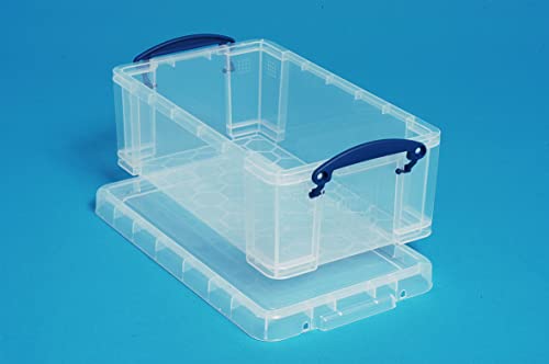 Really Useful Plastic Storage Box 9 Litre Clear