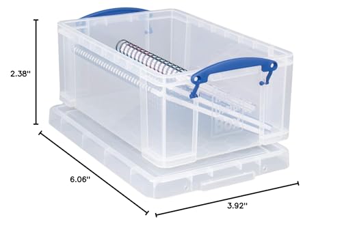 Really Useful Plastic Storage Box 9 Litre Clear