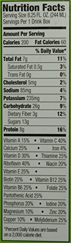 Orgain Organic Kids Protein Nutritional Shake, Chocolate - Great for Breakfast & Snacks, 21 Vitamins & Minerals, 10 Fruits & Vegetables, Gluten Free, Soy Free, 8.25 oz, 12 Count (Packaging May Vary)