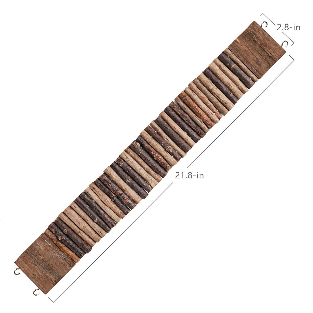 Niteangel Hamster Suspension Bridge Toy - Long Climbing Ladder for Dwarf Syrian Hamster Mice Mouse Gerbils and Other Small Animals (21.8" L x 2.8" W)