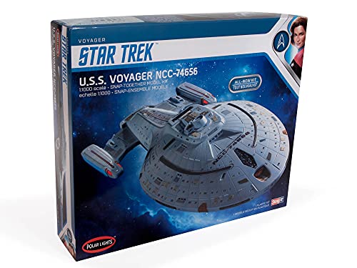 Round 2 Polar Lights Star Trek U.S.S. Voyager (Snap) 2T 1:1000 Scale Model Kit (POL980M)