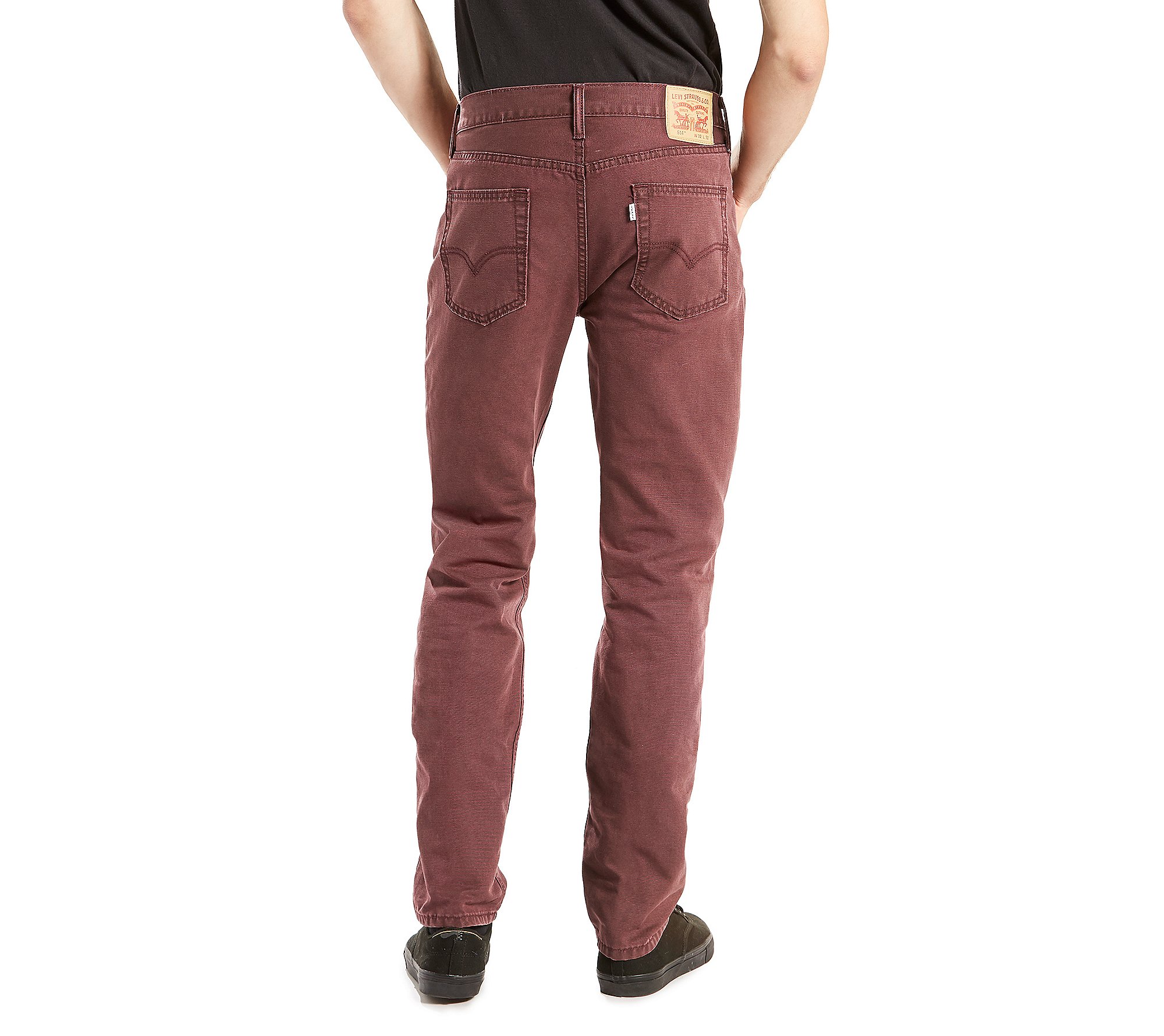 Levi's Men's 514 Straight Fit Cut Jeans (Discontinued), Winetasting-Canvas, 30W x 32L