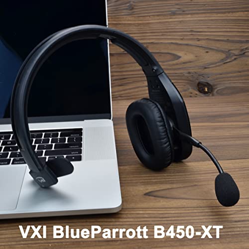 B450 XT Ear Pads - defean Replacement Ear Cushion Cover Mic Foam Compatible with VXI BlueParrott B450-XT B450XT B450 XT Headset,Softer Leather,High-Density Noise Cancelling Foam, Added Thickness