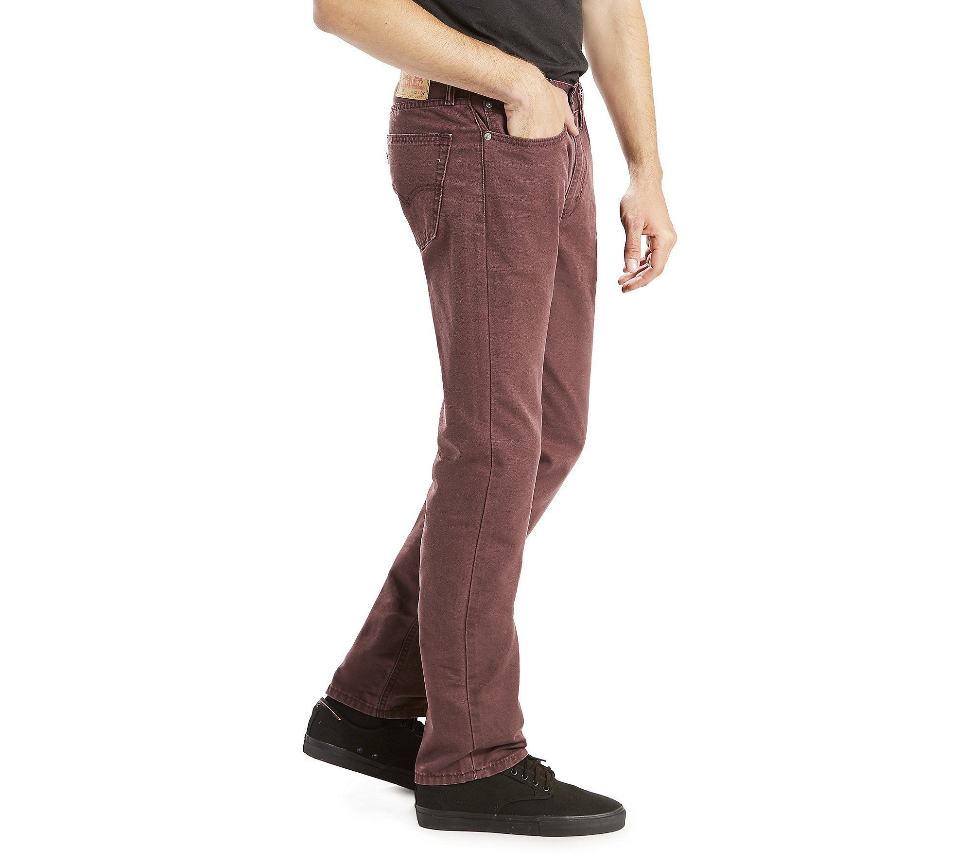 Levi's Men's 514 Straight Fit Cut Jeans (Discontinued), Winetasting-Canvas, 30W x 32L