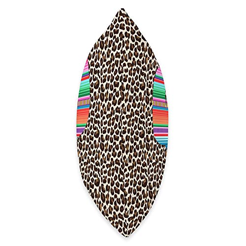Funny Serape Cactus designs Funny Leopard Cheetah and Serape Cactus Print Throw Pillow, 16x16, Multicolor