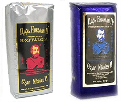 Tea Czar Nikolas II Premium Nostalgia Tea and Premium Renaissance Tea (2 packs)