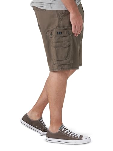 Lee Men's Big and Tall New Belted Wyoming Cargo Short, Vapor, 48