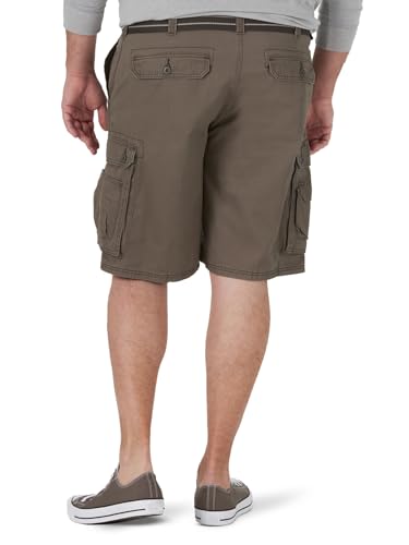 Lee Men's Big and Tall New Belted Wyoming Cargo Short, Vapor, 48