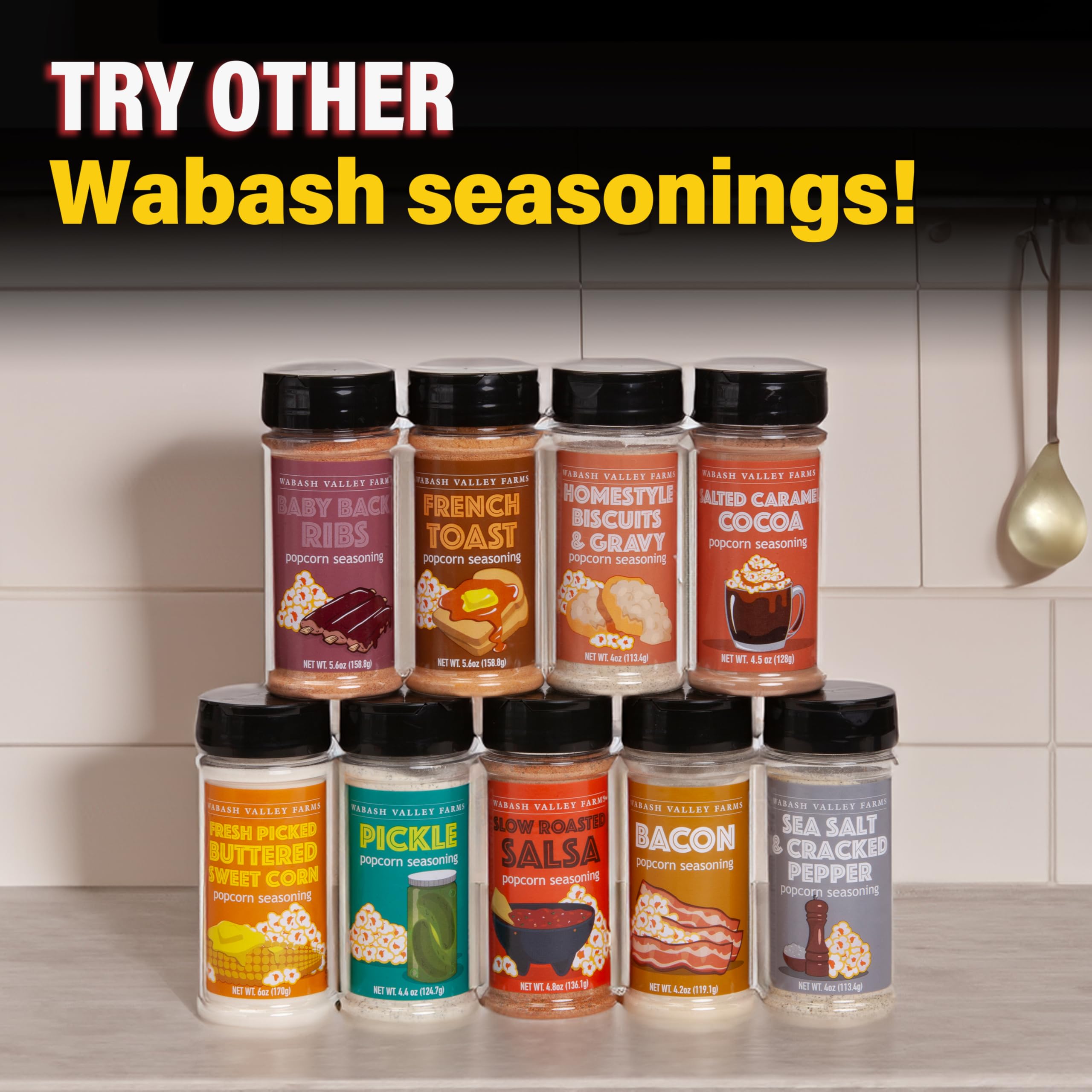 White Cheddar Cheese Popcorn Seasoning - Wabash Valley Farms White Cheddar Cheese Powder, Fat Free White Cheddar Popcorn Seasoning, White Cheddar Powder for Popcorn, White Cheese Seasoning (5.2 oz)
