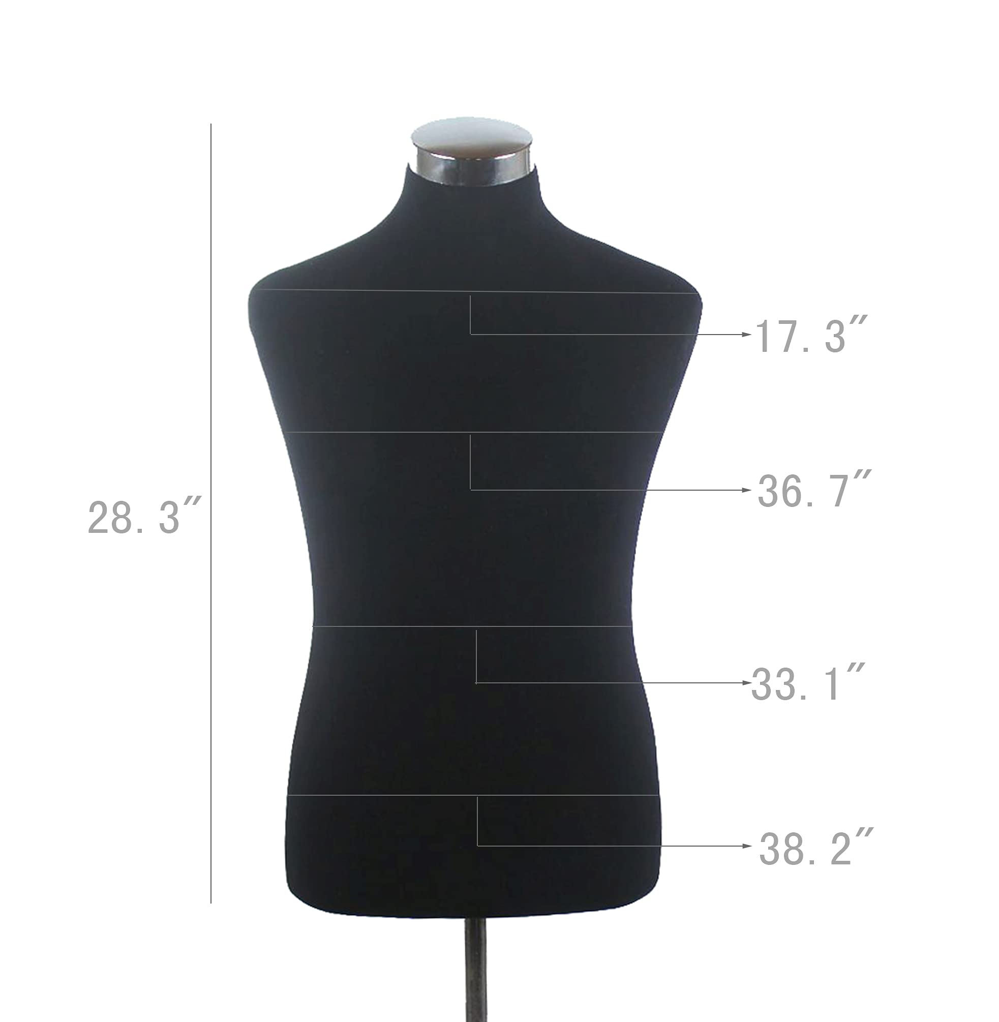 FixtureDisplays® Mannequin Adult Male Display Body Bust Forms Maniki 13793