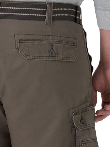 Lee Men's Big and Tall New Belted Wyoming Cargo Short, Vapor, 48