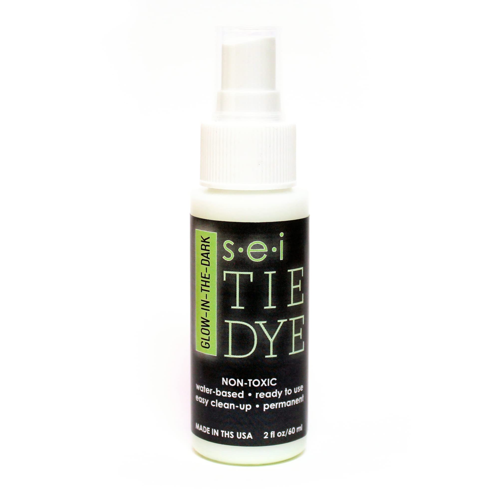 S.E.I Glow in The Dark Tie Dye Spray Bottle, 2- Ounces, Fabric Spray Dye