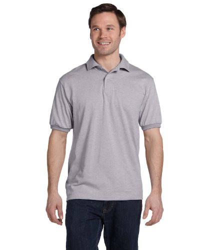 Hanes mens Short-sleeve Jersey (Pack of 2) polo shirts, Light Steel, 3X-Large US