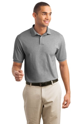 Hanes mens Short-sleeve Jersey (Pack of 2) polo shirts, Light Steel, 3X-Large US